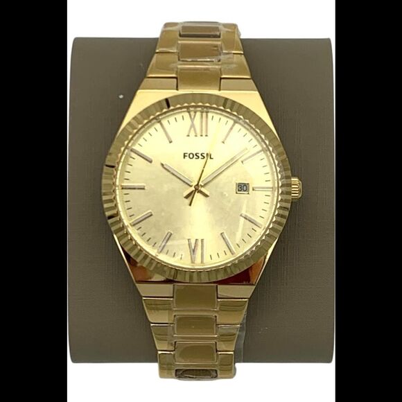 Fossil | Jewelry | Fossil Womens Scarlette Threehand Date Stainless ...